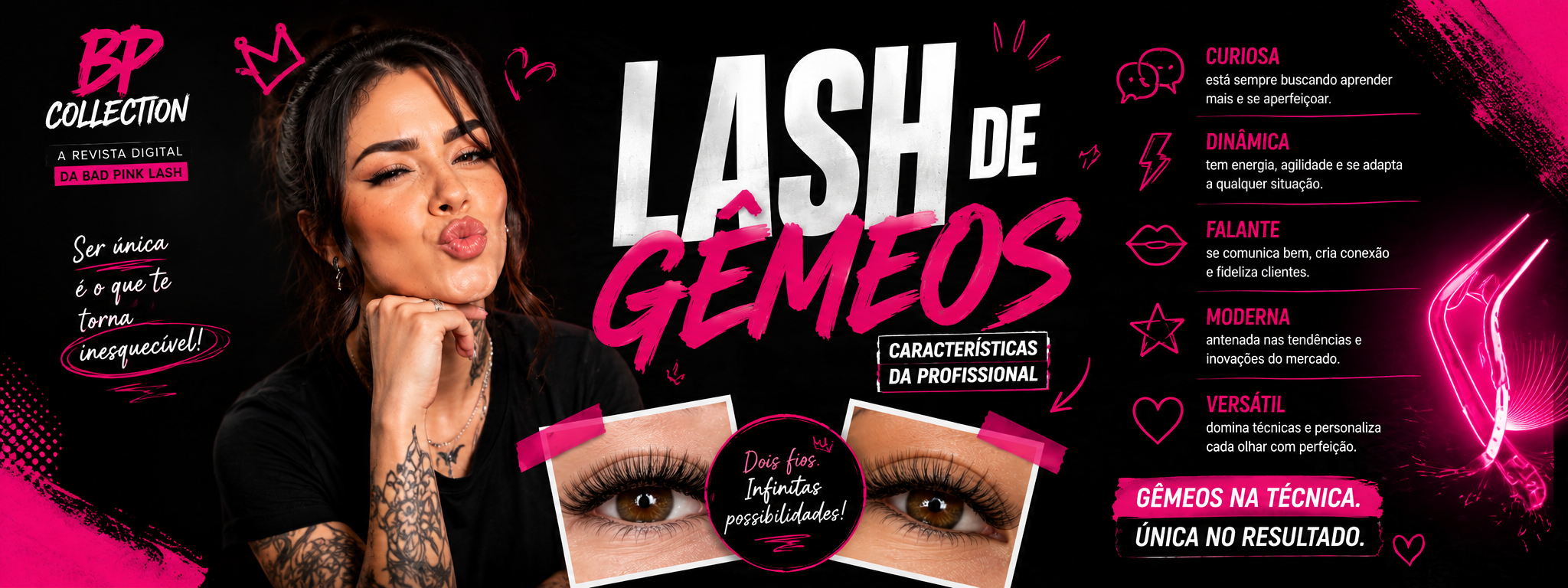 Lash designer de gêmeos: dois modos, infinitas possibilidades – BADPINK ...